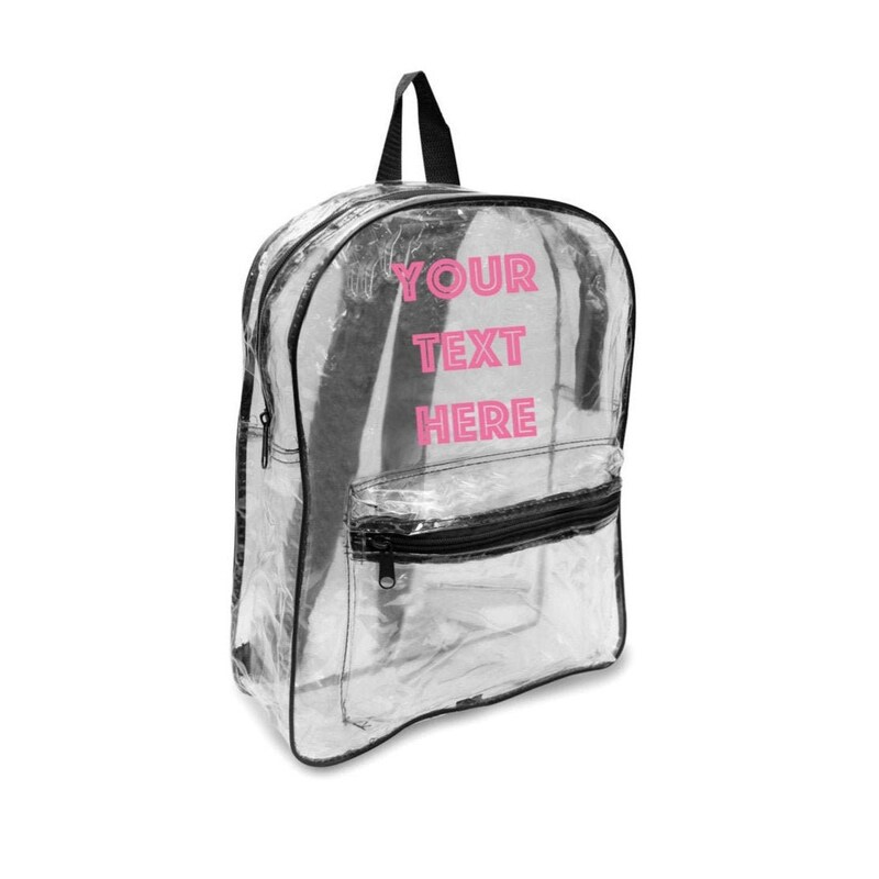 Clear Backpack - Etsy
