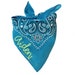 Personalized Custom Text Chain Stitch Embroidered Bandana Kids Choose ...