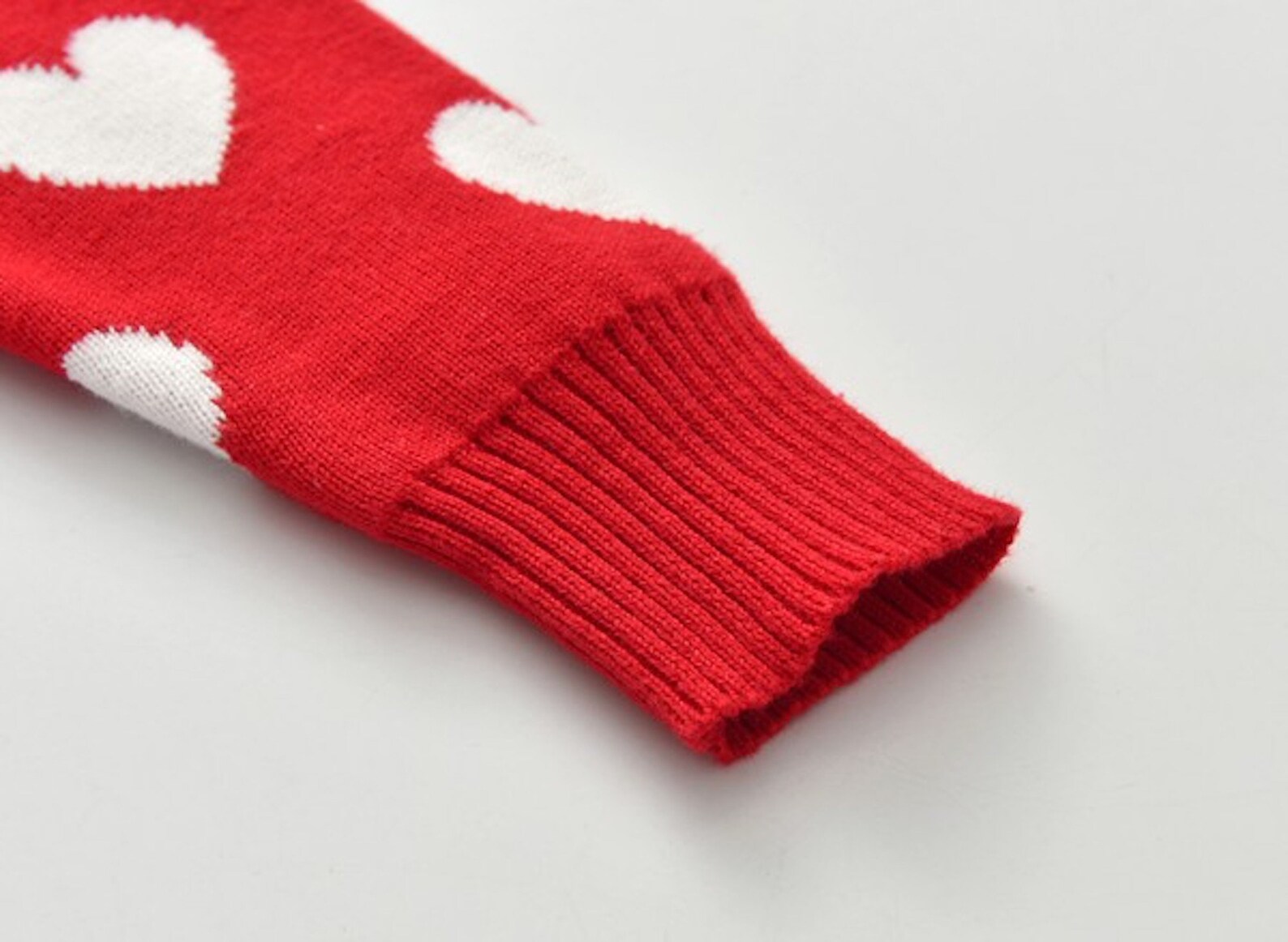 Girls Personalized Heart Sweater Round Neck Knit Sweater Childrens ...