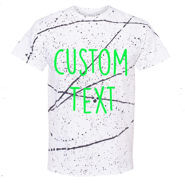 Black Splatter Shirt - Etsy