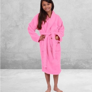 KIDS Personalized Plush Microfleece Robe Children's Monogram Robe Youth ...