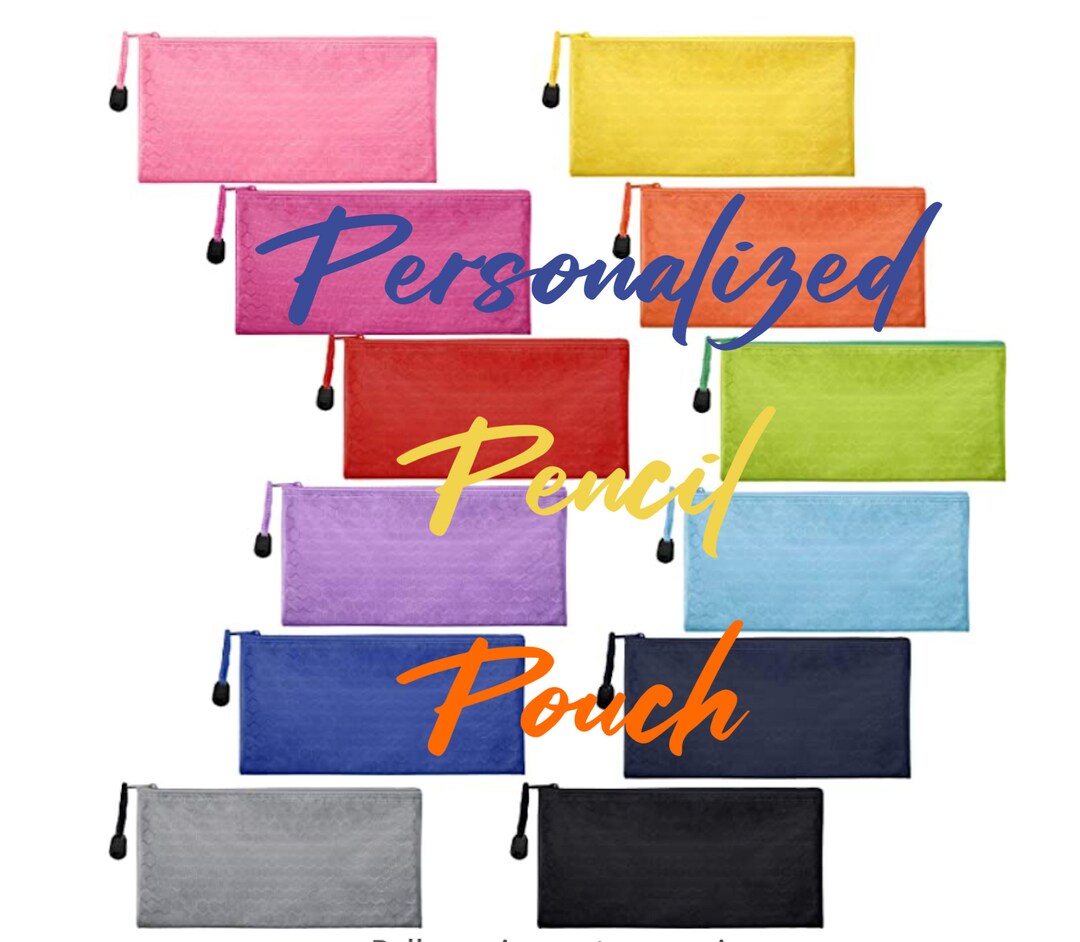 Personalized Pencil Pouch Back to School Pencil Case for Kids Custom ...
