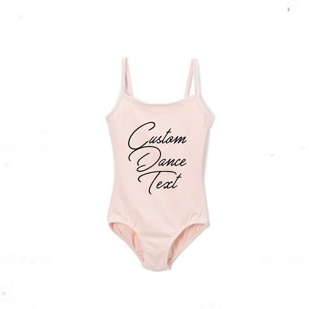 Girls Personalized Leotard Custom Text Gymnastics/tumbling Camisole ...