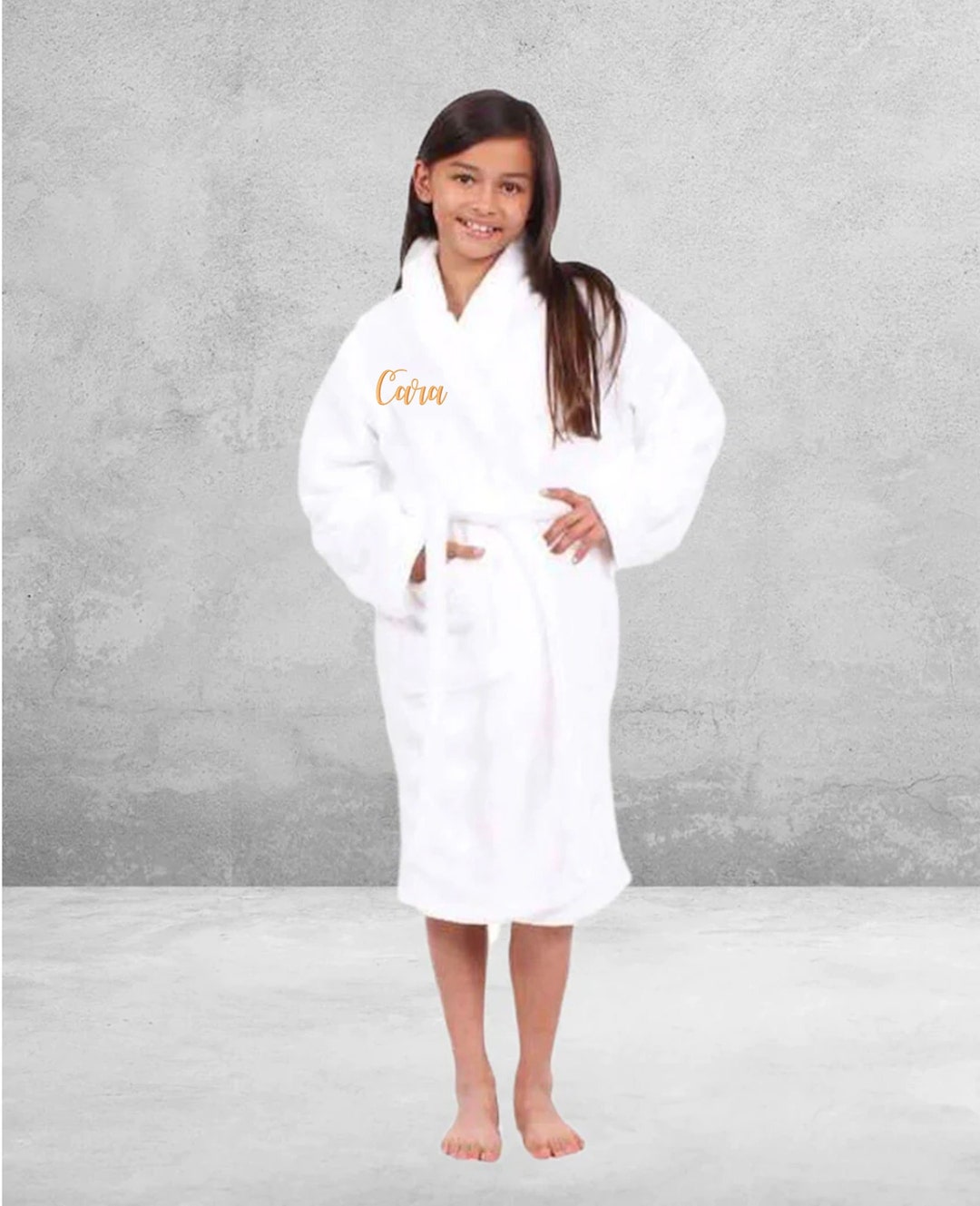 KIDS Personalized Plush Microfleece Robe Children's Monogram Robe Youth ...