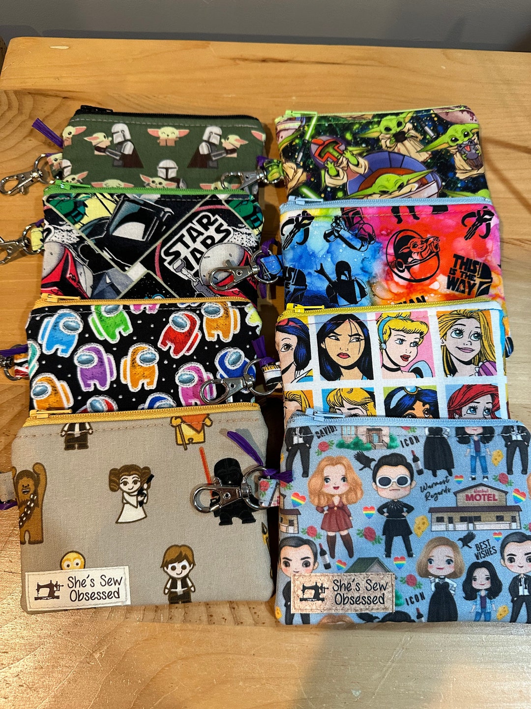 Change Pouch Mini Zippy Inspired by Characters Cotton Exterior ...