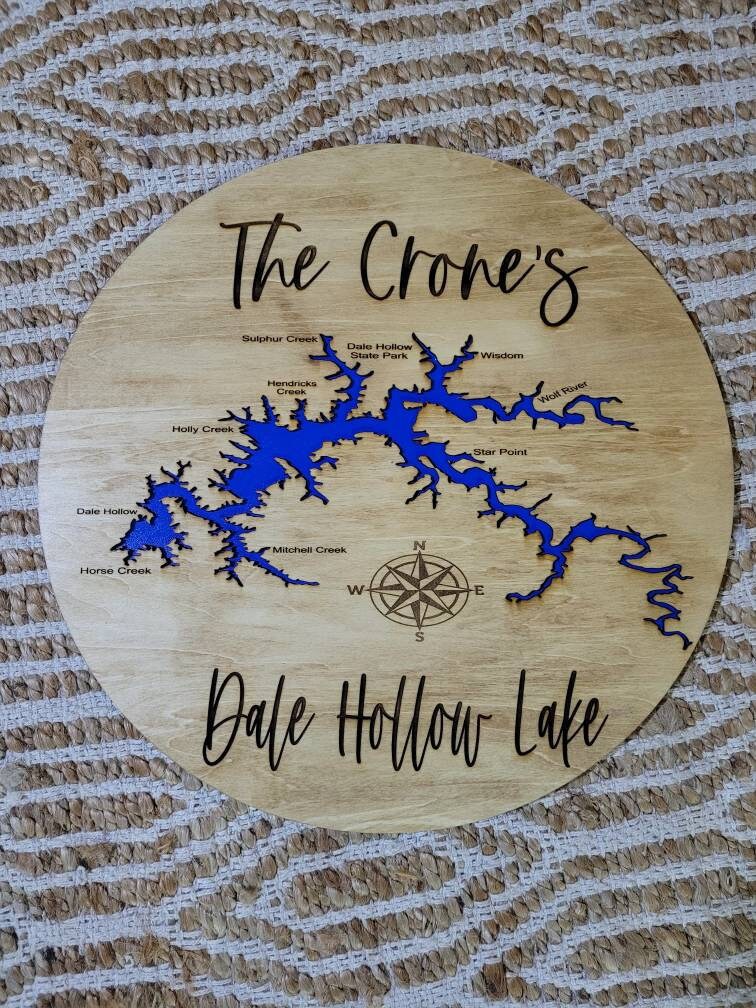 Dale Hollow Lake Custom Sign | Etsy