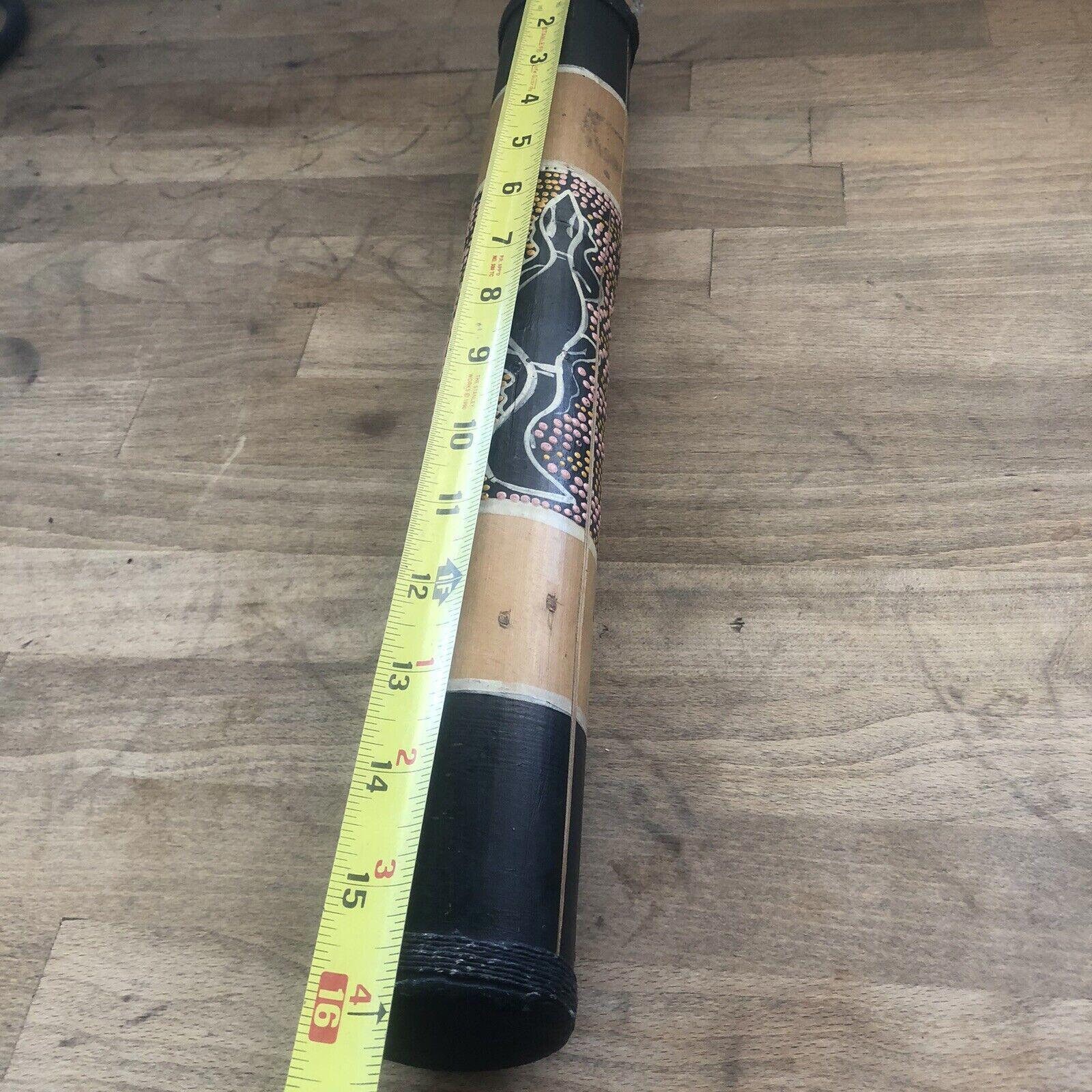 Aboriginal Art Dot Painting Rain Maker Percussion Music Stick Bamboo ...