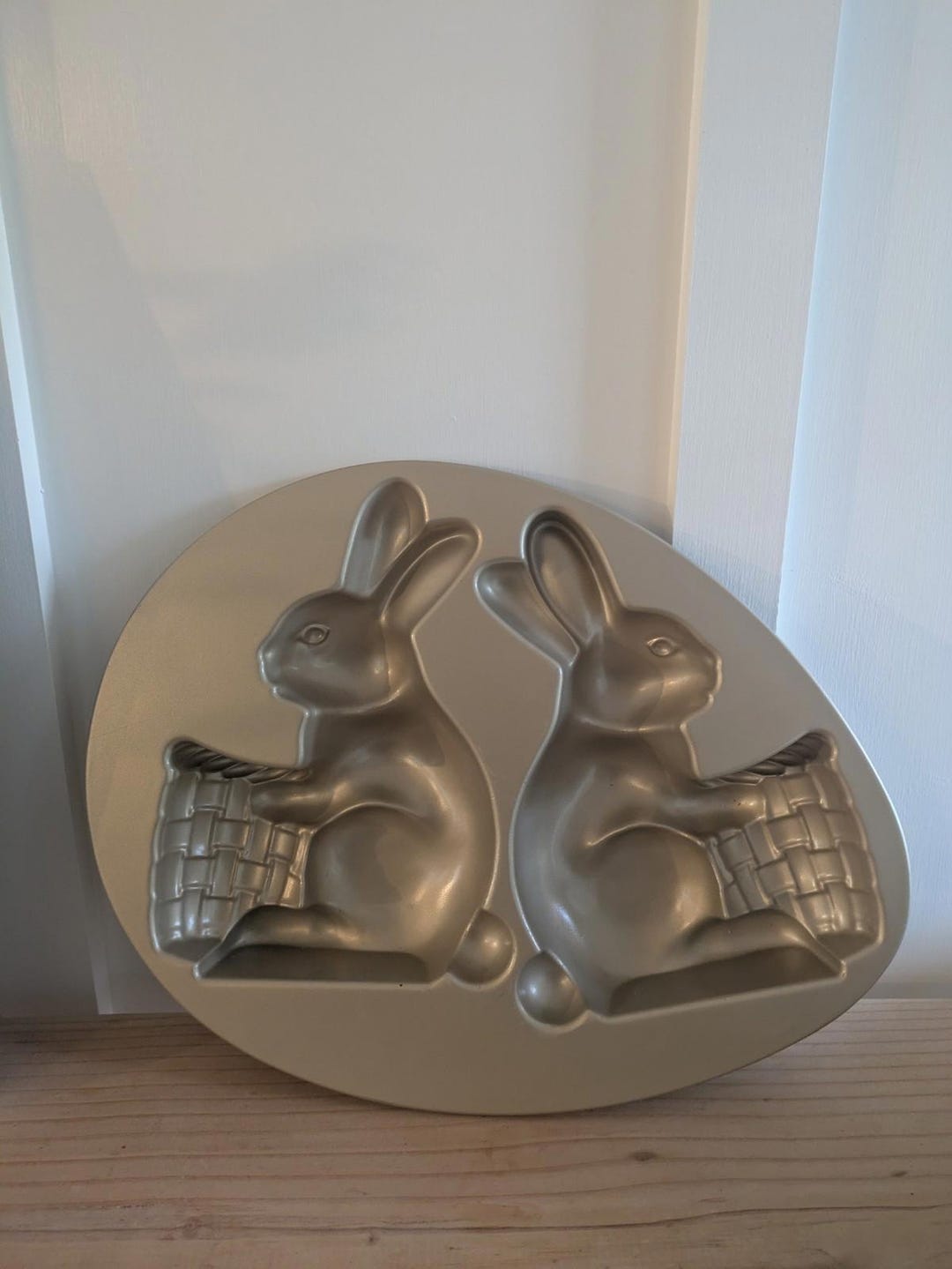 Nordic Ware Easter Bunny Cake Pan 10 Cup Cast Aluminum Mold 3D Williams ...