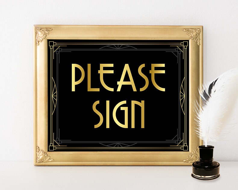 Please Sign Digital Download Guest Book Printable Sign | Etsy