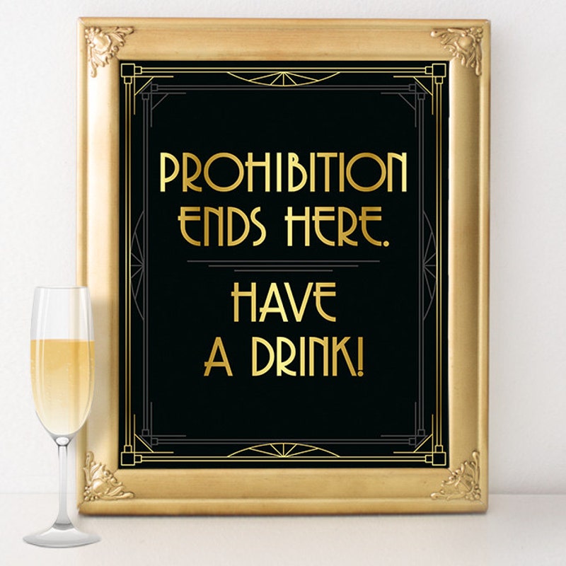 Prohibition Era Sign - Etsy