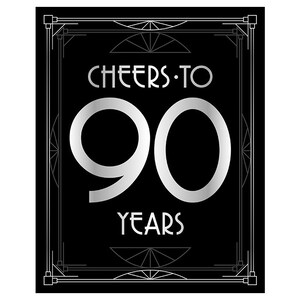 90 Year Old Birthday Sign 90th Birthday Decorations. Great - Etsy