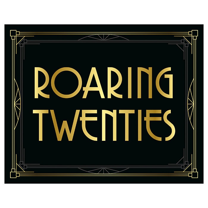 Gatsby Party Decorations Roaring Twenties Sign. Art Deco | Etsy