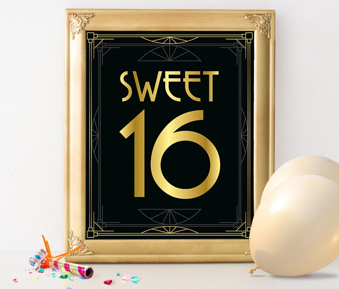 Sweet Sixteen Decorations Sweet 16 Birthday Sign. Great - Etsy