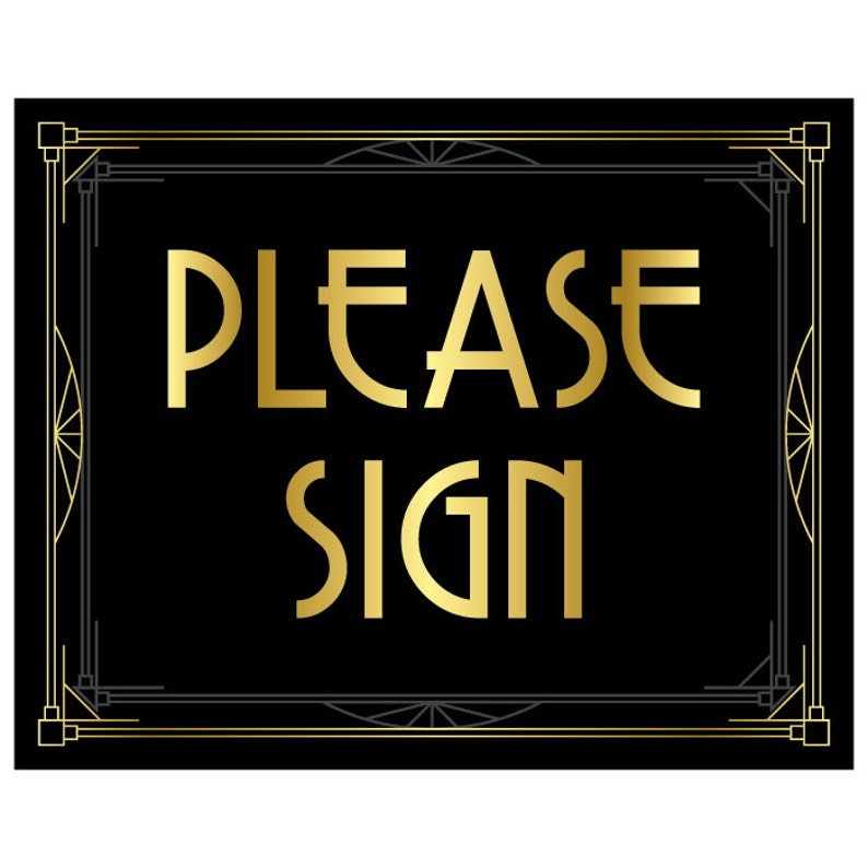 Please Sign Digital Download Guest Book Printable Sign | Etsy