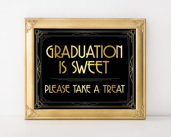 Graduation is Sweet Sign: Printable File. Graduation Party - Etsy