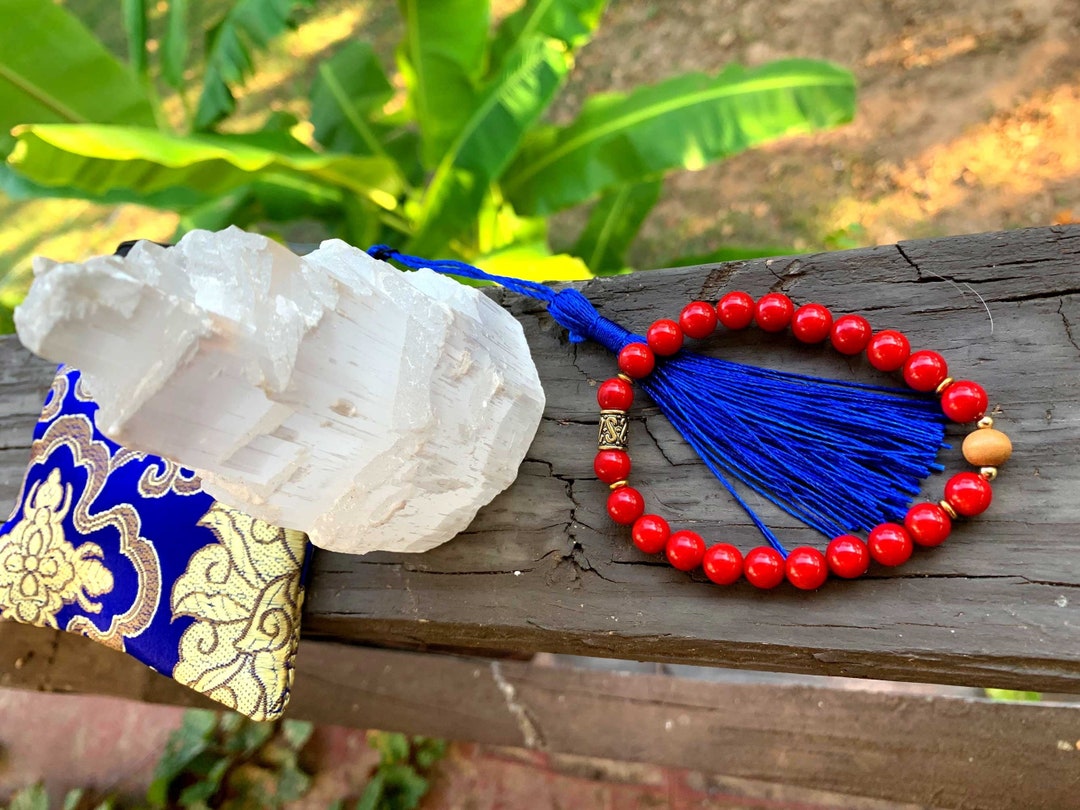 VAJRAYOGINI Red Coral Blessed Wrist Malas *tantric Buddhist Female ...