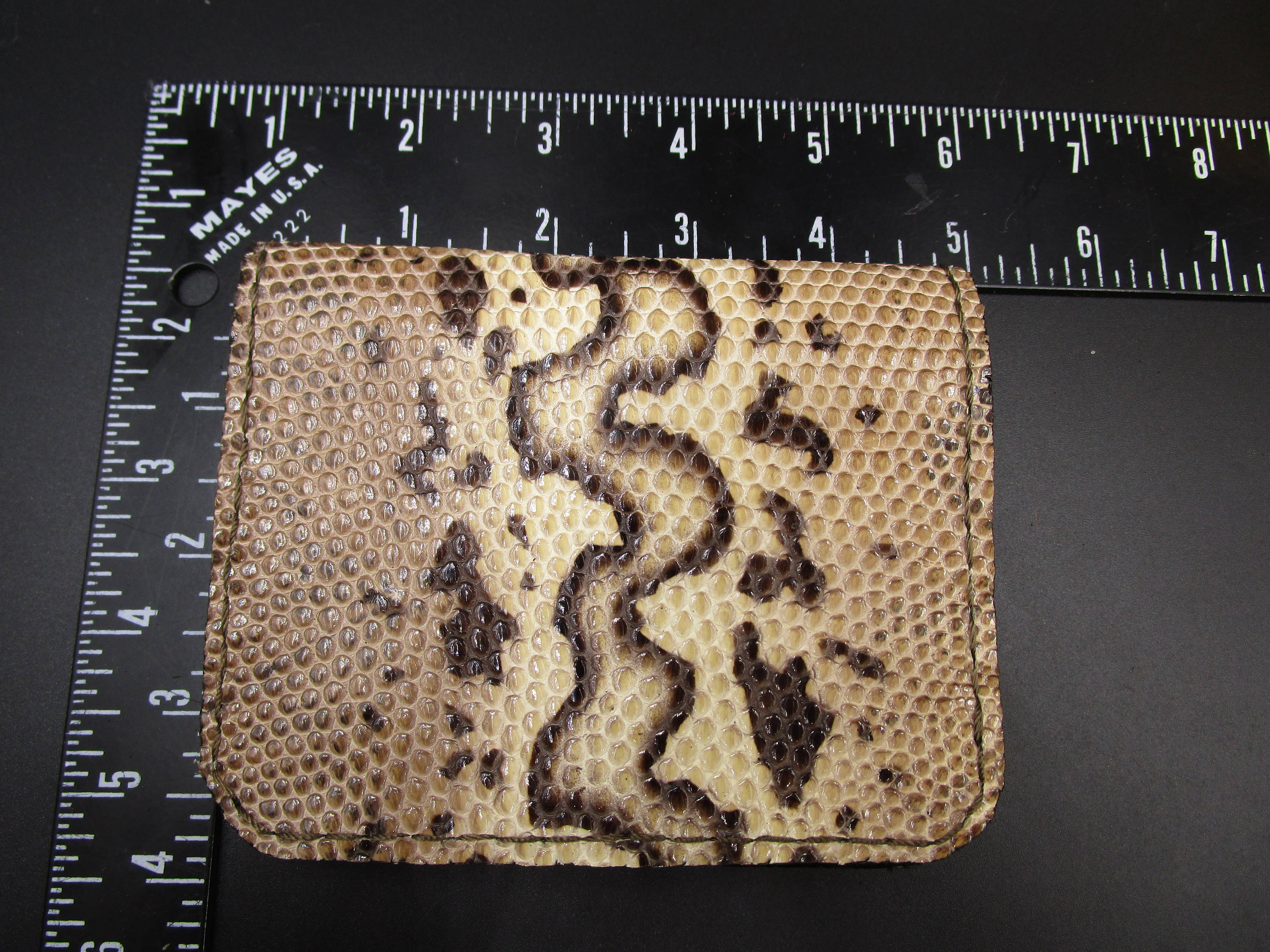 Genuine Tegu Lizard Skin Mens' Upright Bifold Wallet - Handmade / Hand ...