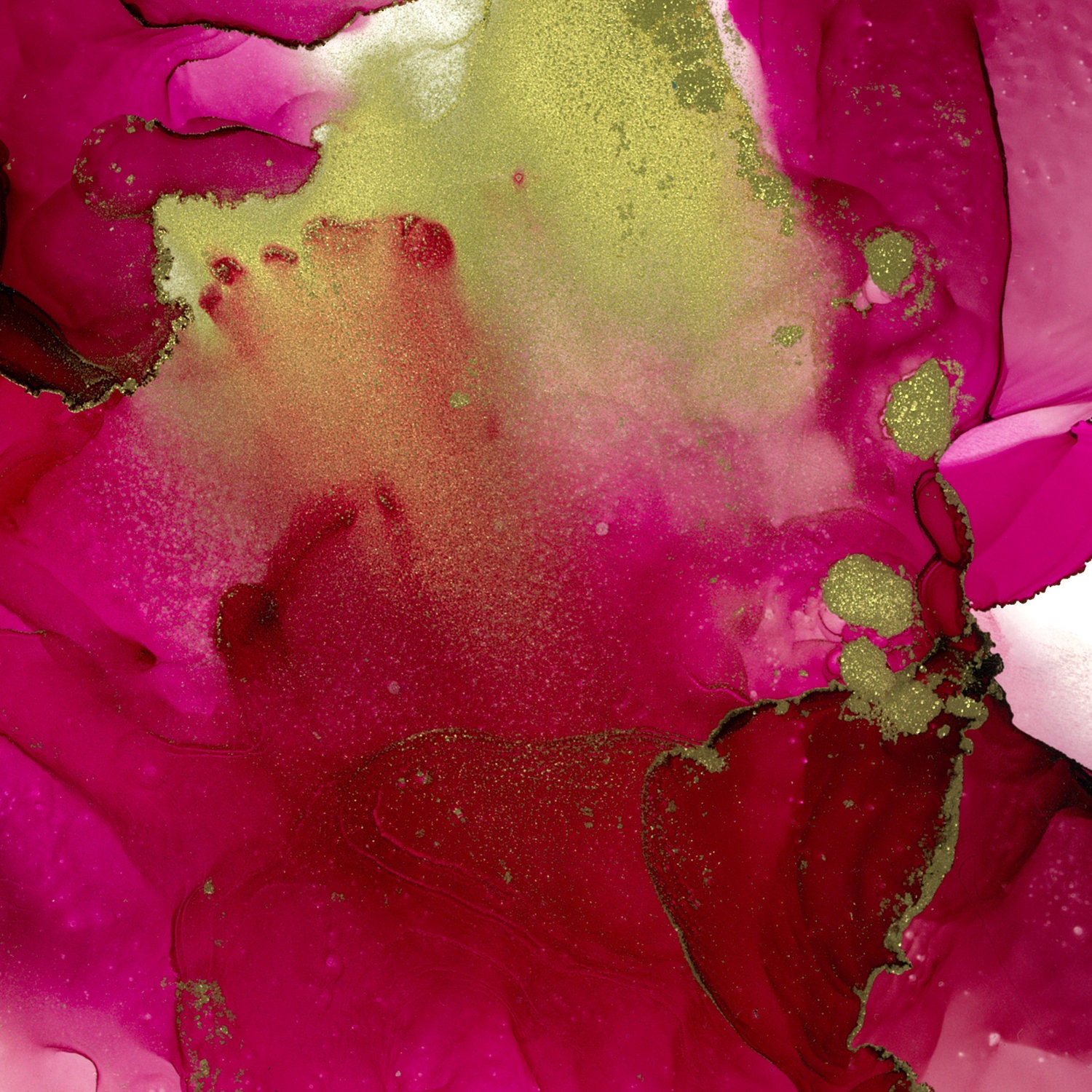 Pink Alcohol Ink Print, Abstract Art, Digital Download, Ink Painting ...
