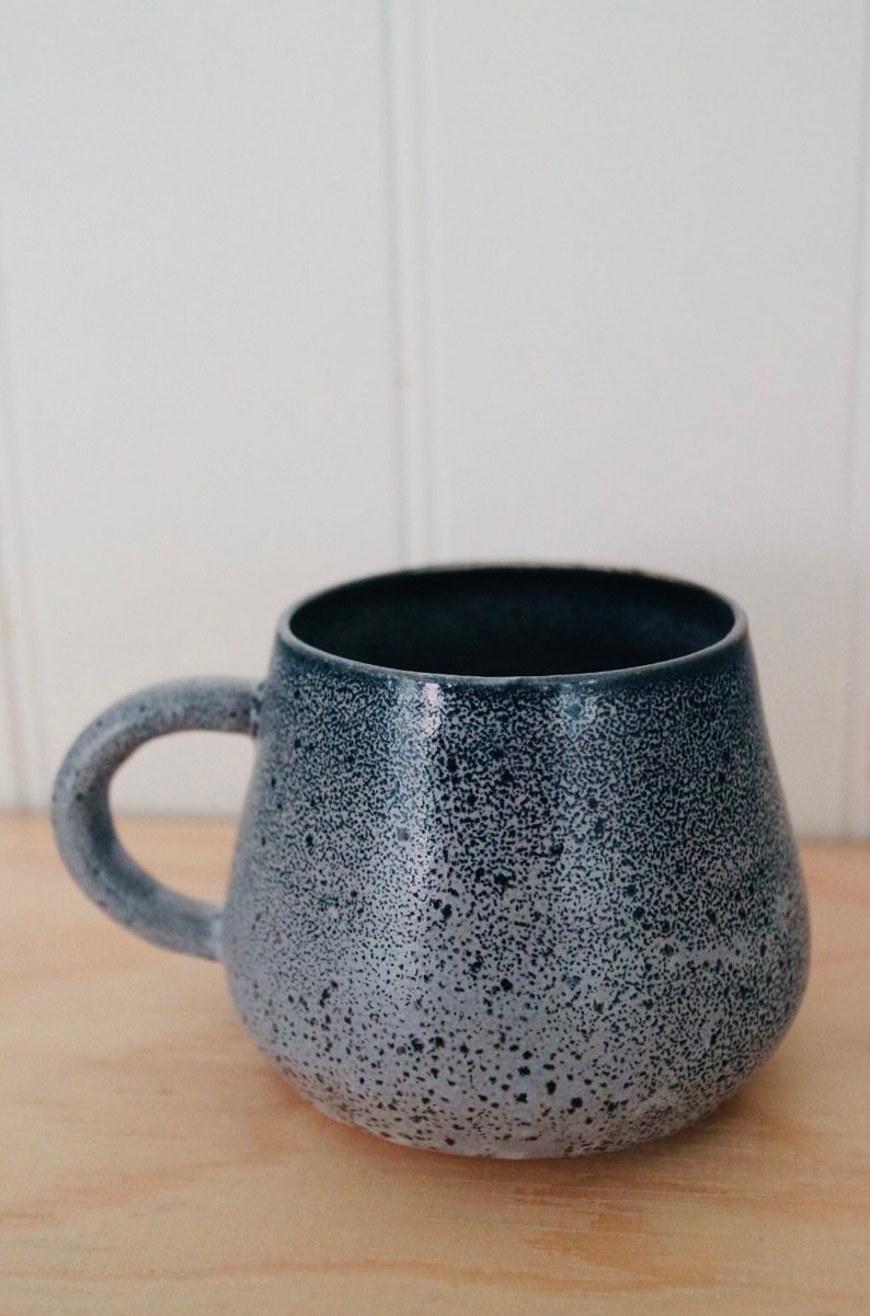 Handmade Japanese Ceramics Stoneware Dark Snow Coffee Mug - Etsy