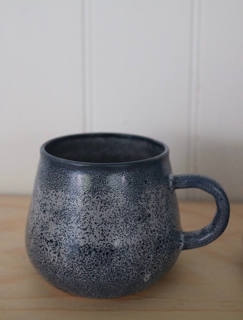 Handmade Japanese Ceramics Stoneware Dark Snow Coffee Mug - Etsy