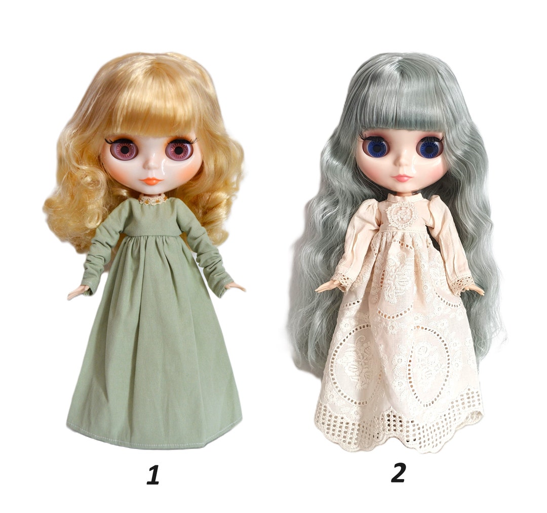 Neo Blythe Doll Clothes Long Dress Dance Dress Prom Dress Gown Fit 11.5 ...