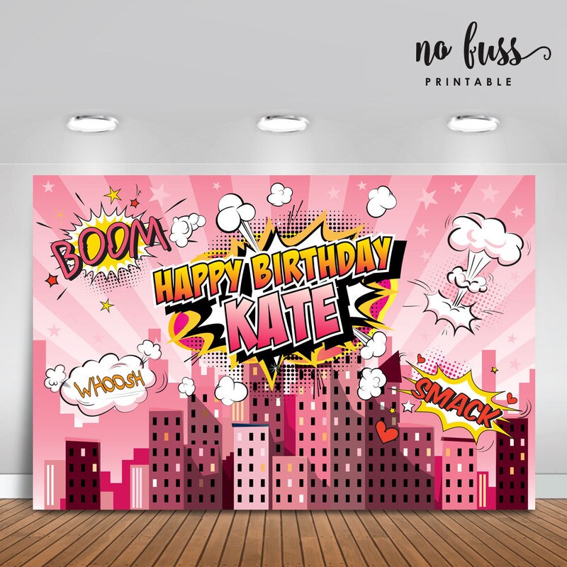 Superhero Backdrop - Etsy