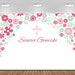 Garden Flower Christening Backdrop | Baptism Celebration | Banner ...