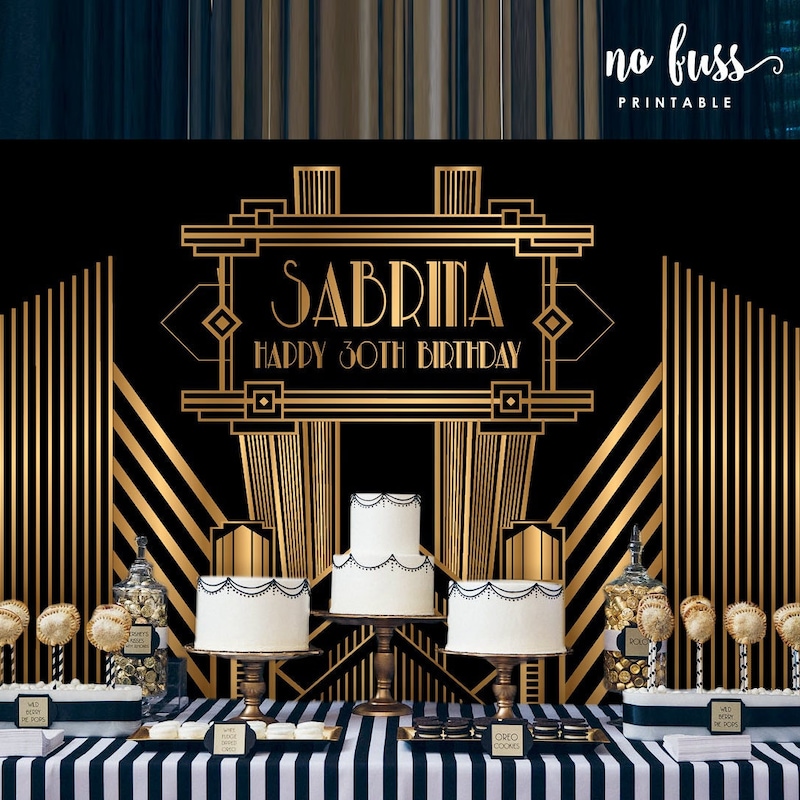 Great Gatsby Backdrop - Etsy