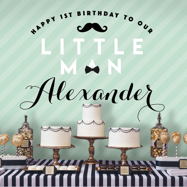 Little Man Backdrop - Etsy