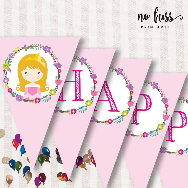 Princess Aurora Flag Bunting Flag Banner Decorations - Etsy