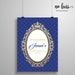 Printable Welcome Sign Royal Blue and Gold Sparkling Party - Etsy