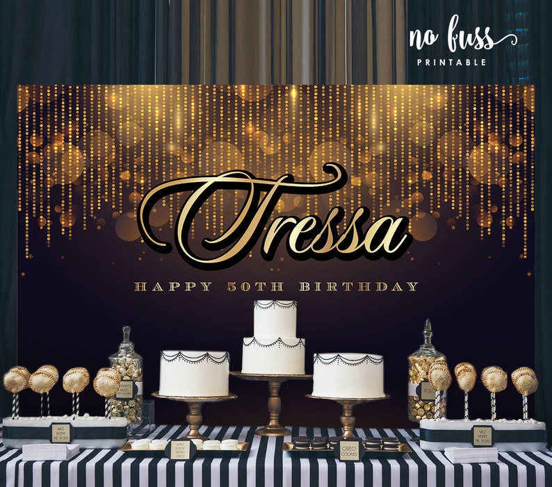 Glamorous Backdrop Adults Party Banner Poster Signage - Etsy Canada