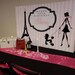 French Parisian Backdrop Party Banner Poster Signage Personalised ...