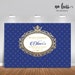 Royal Blue Prince Backdrop | Boy Party Banner | Poster | Signage ...