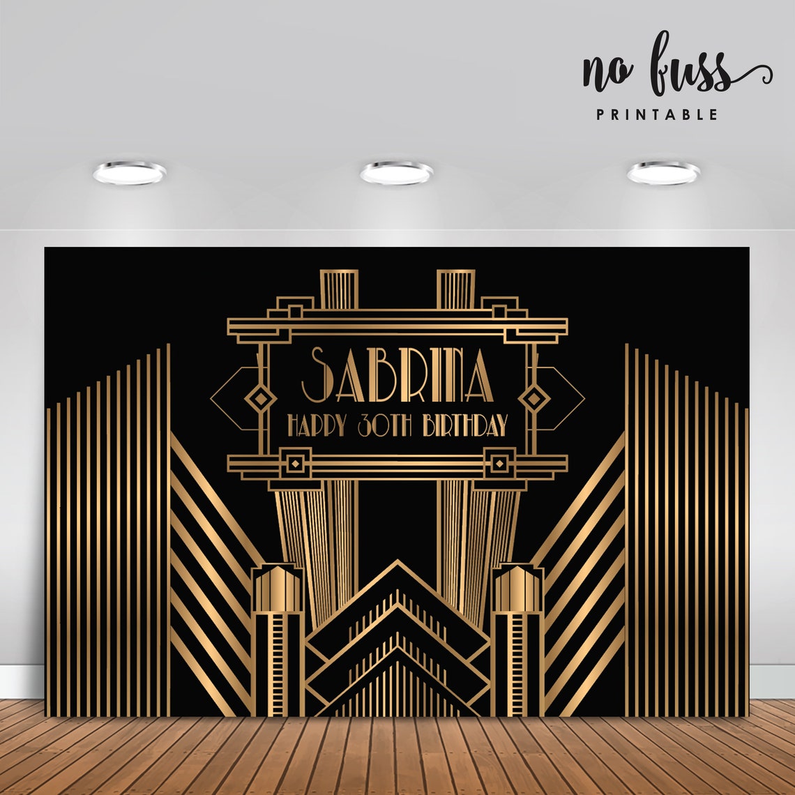 Great Gatsby Backdrop Digital File | Printable | Party Banner ...
