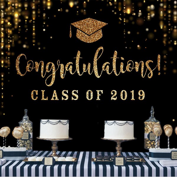 Printable Graduation Backdrop - Etsy