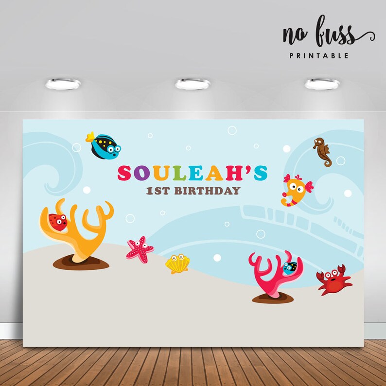 Under the Sea Backdrop Banner Poster Signage - Etsy