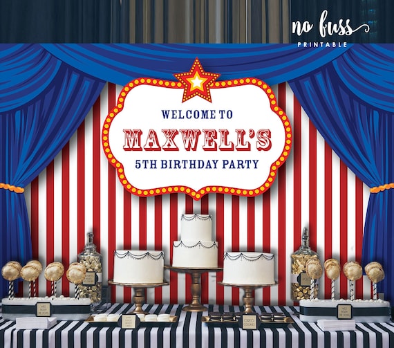 Carnival Themed Backdrop