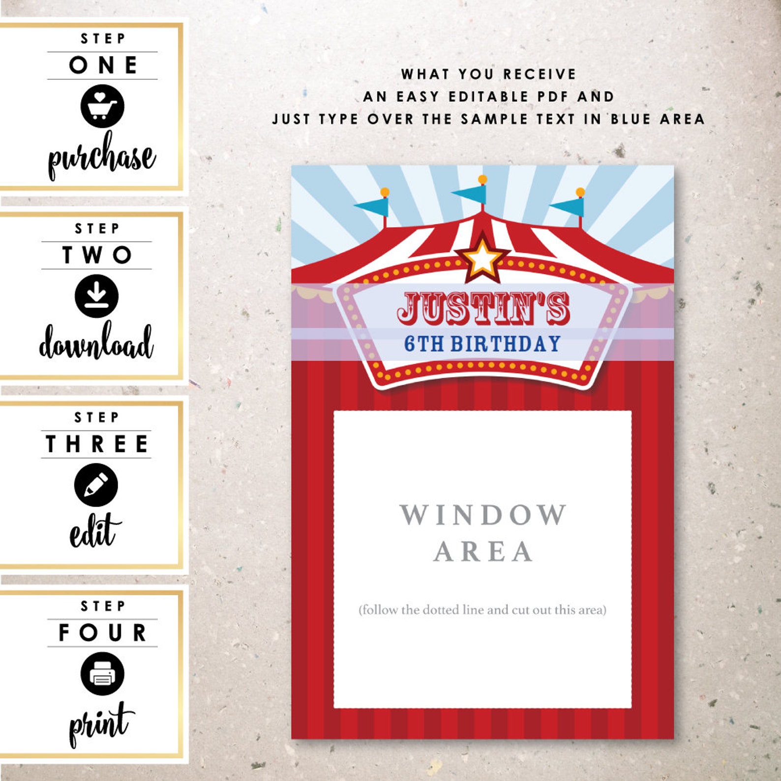 Photo Booth Frame Prop 24x36 Editable PDF Instant - Etsy