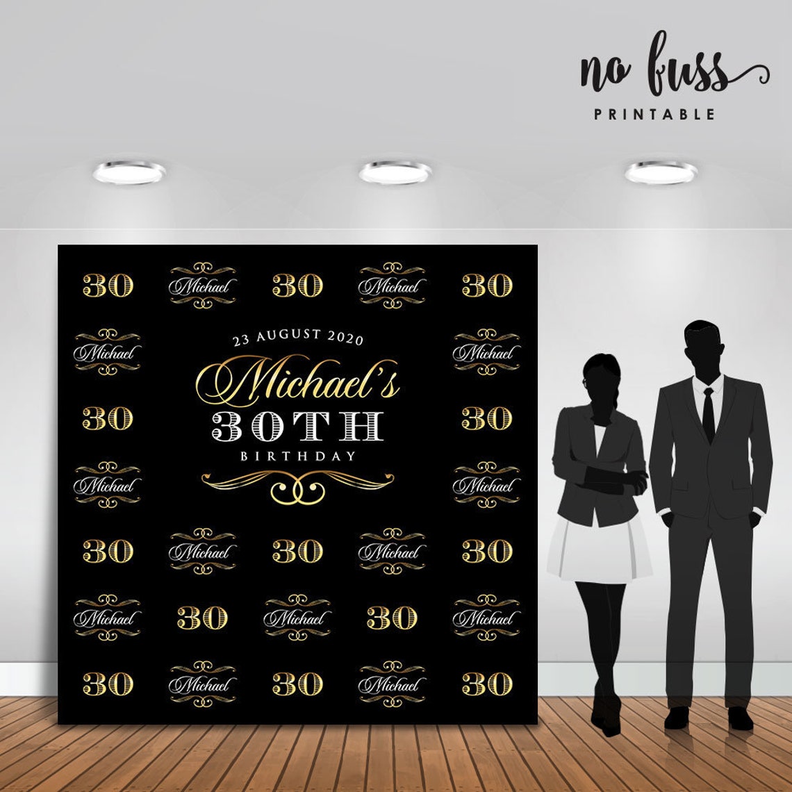 Step and Repeat Birthday Backdrop Party Banner Poster - Etsy
