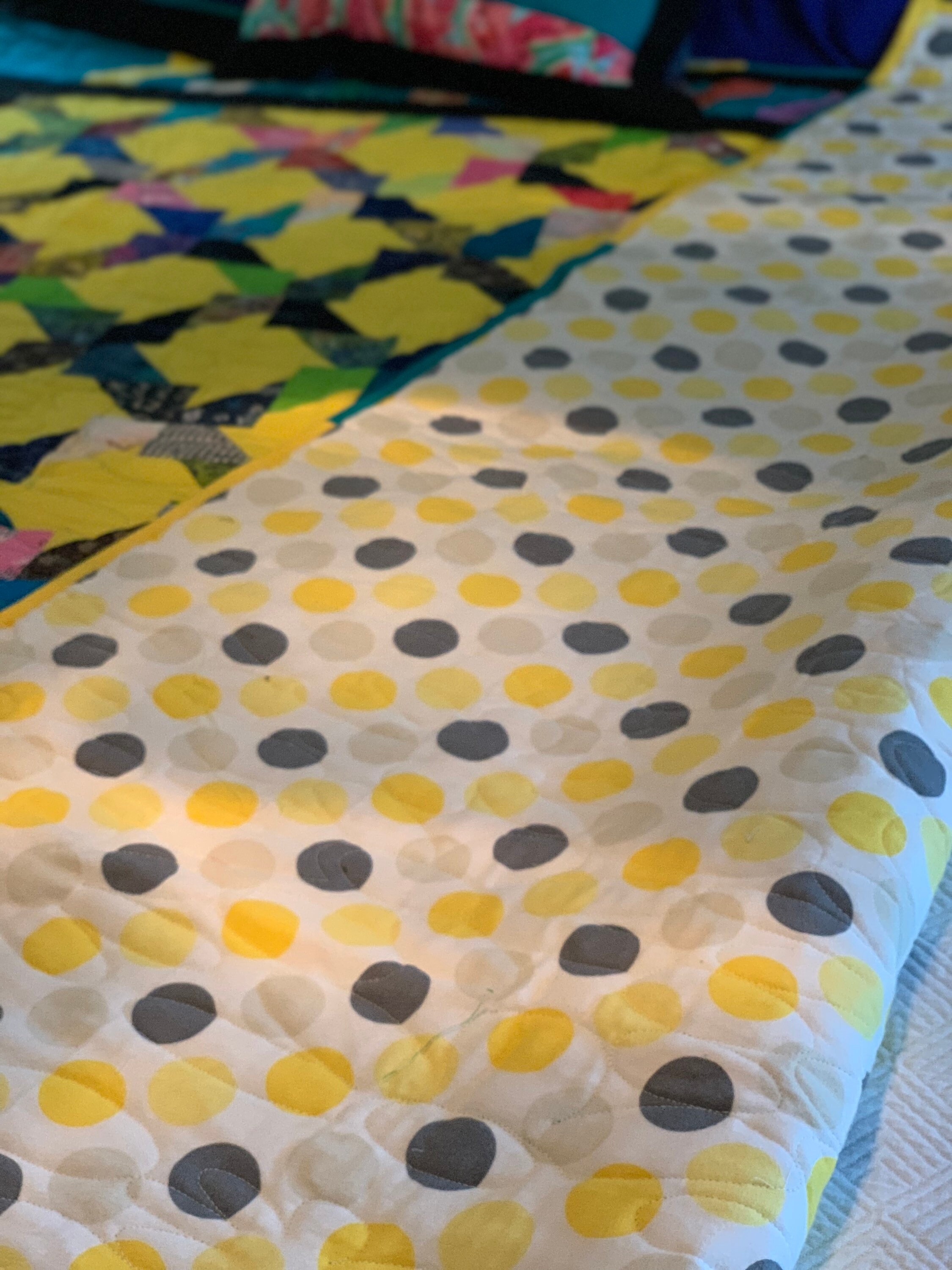 Handmade Scrappy Jagged X Yellow Lap Quilt, 62x66 With Matching Pillow ...