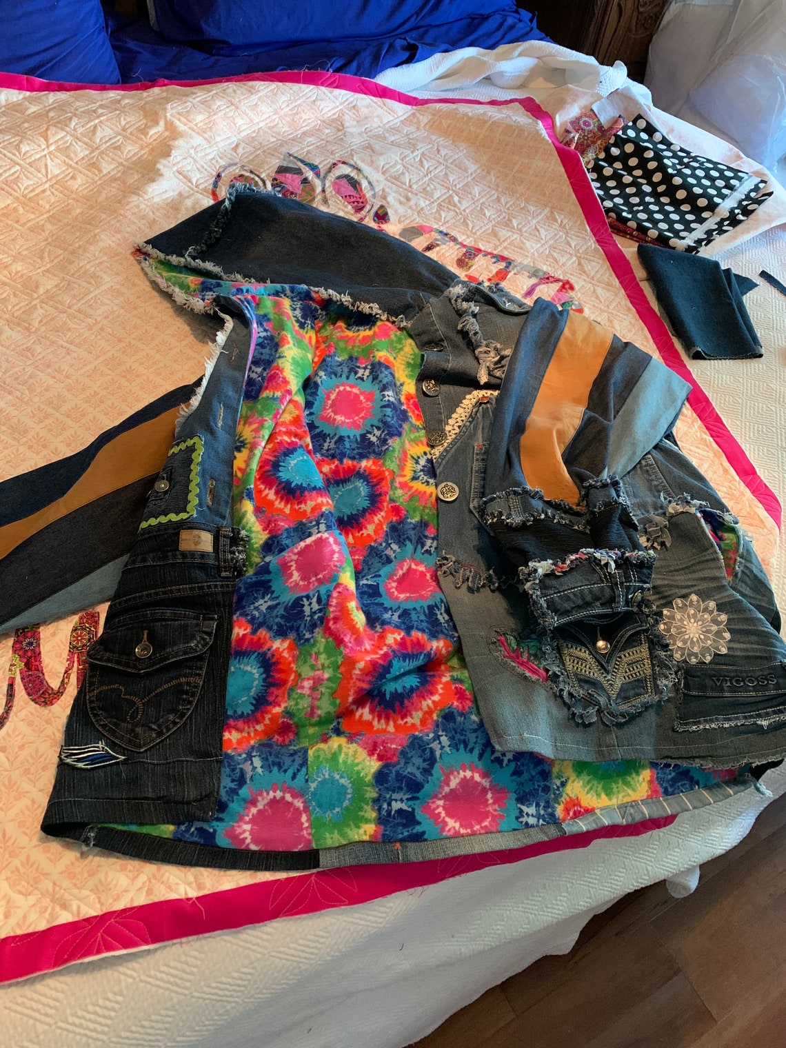 Upcycled Denim Jacket 2x | Etsy