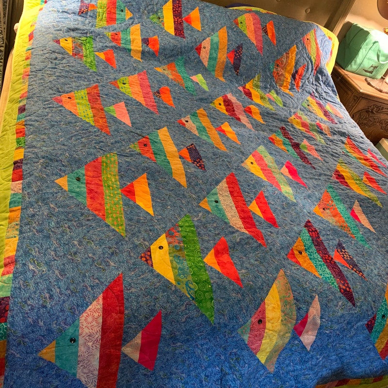 Fish Quilt - Etsy