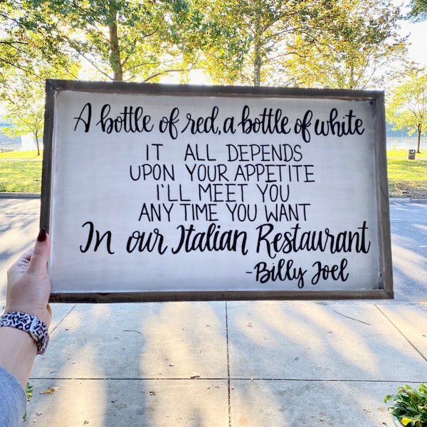 Italian Restaurant Signs - Etsy