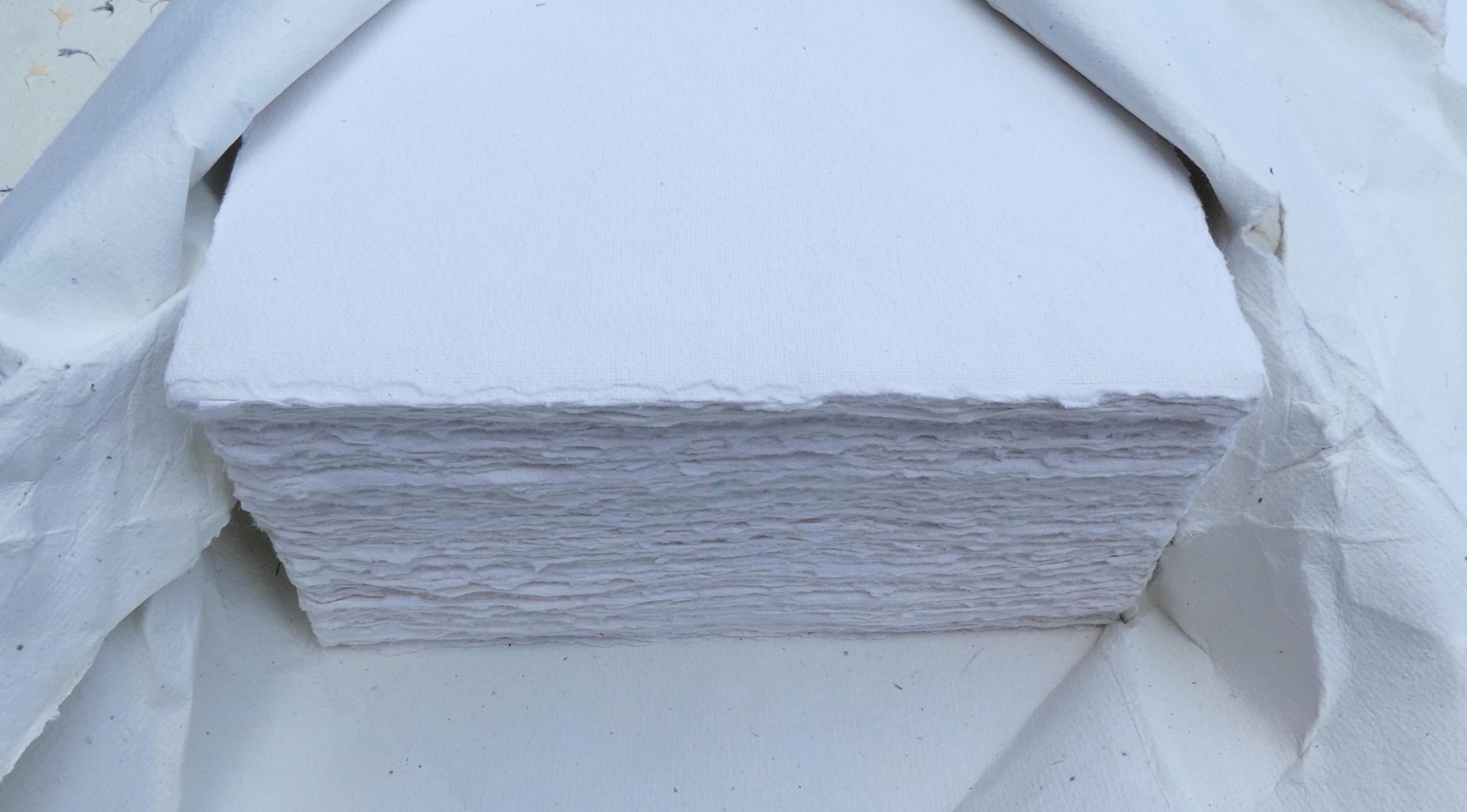 Handmade Paper Watercolor Paper 10 Sheets / Set White or Soft Vanilla ...