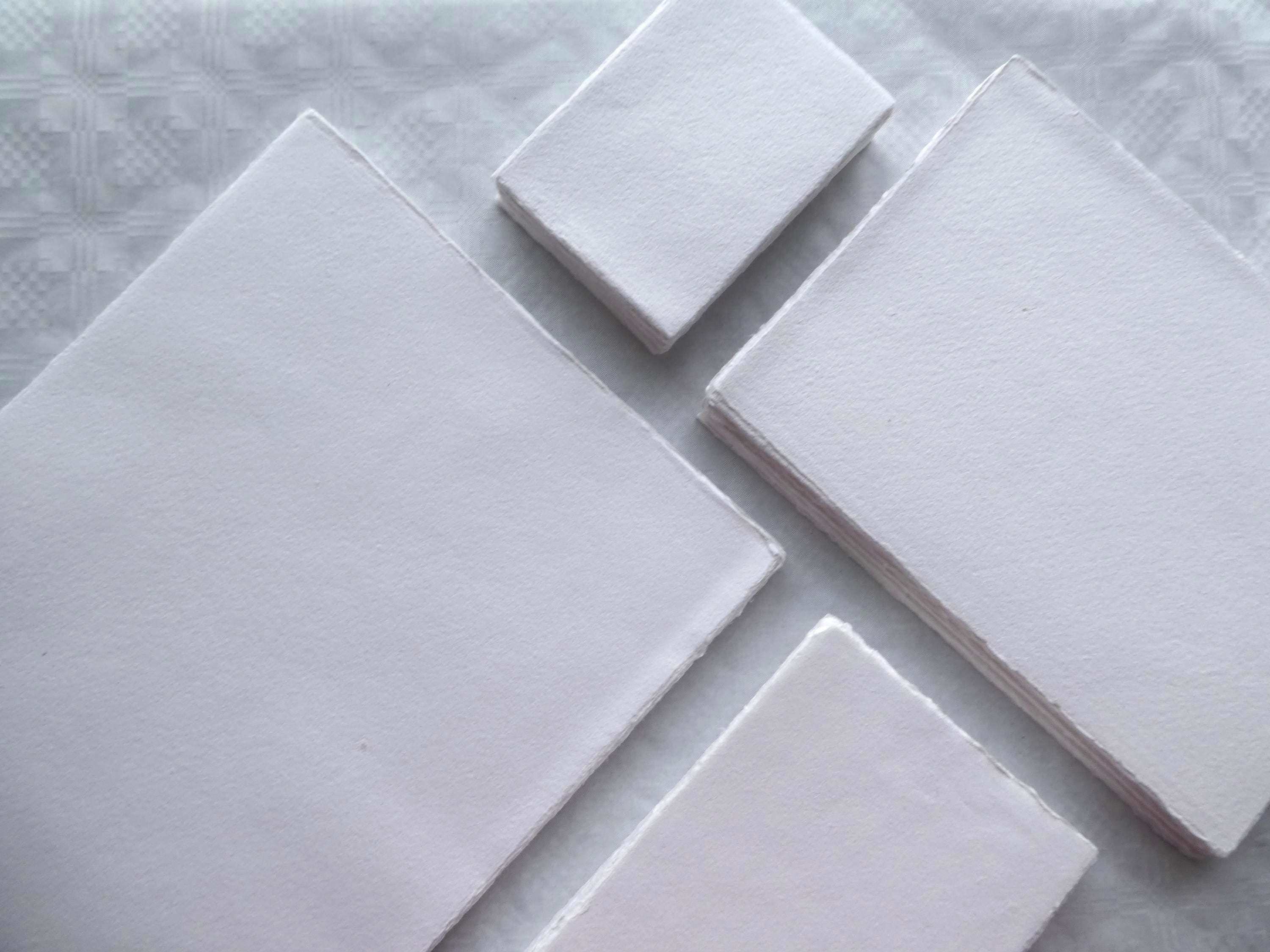 Handmade Paper Watercolor Paper 10 Sheets / Set White or Soft Vanilla ...