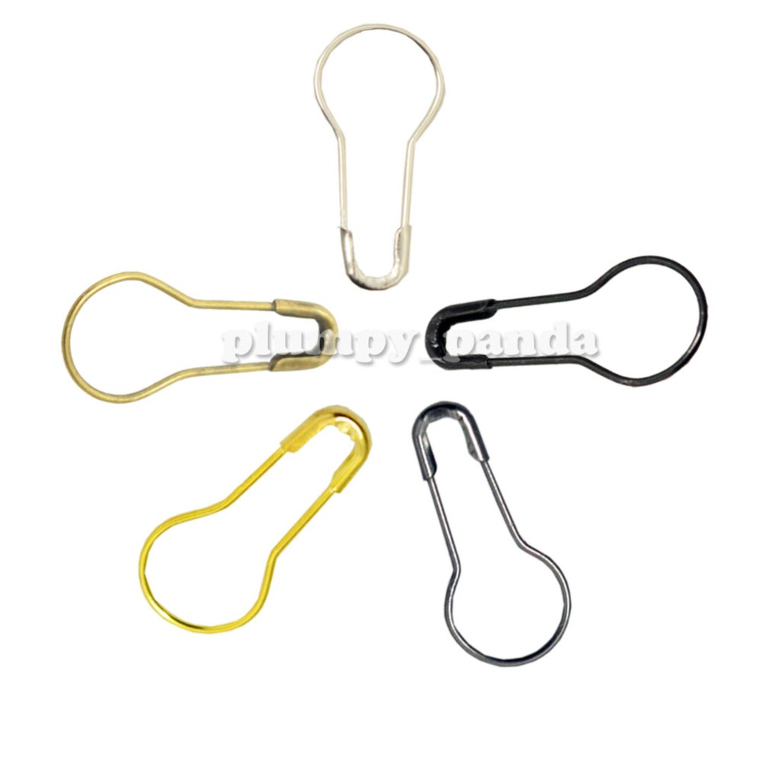 22 Mm Coiless Safety Pin Calabash Safety Pins Pear / Bulb / Gourd Shape ...