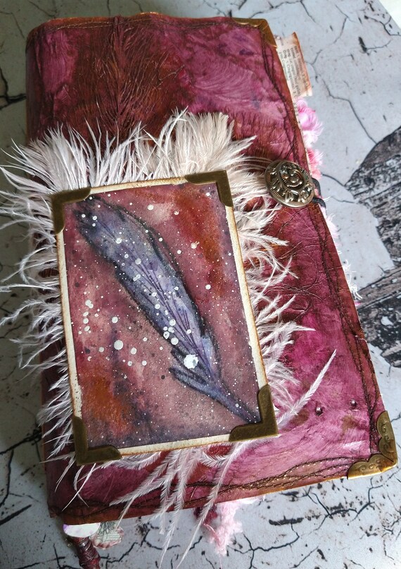 Tyvek Junk Journal Victorian Feather Themed With 3 - Etsy
