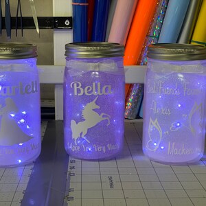 Personalized Lighted Jars - Etsy
