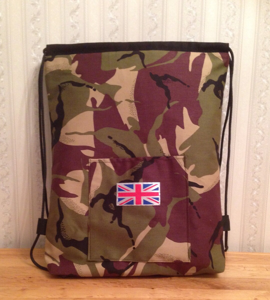 Camouflage Drawstring Back Pack - Etsy
